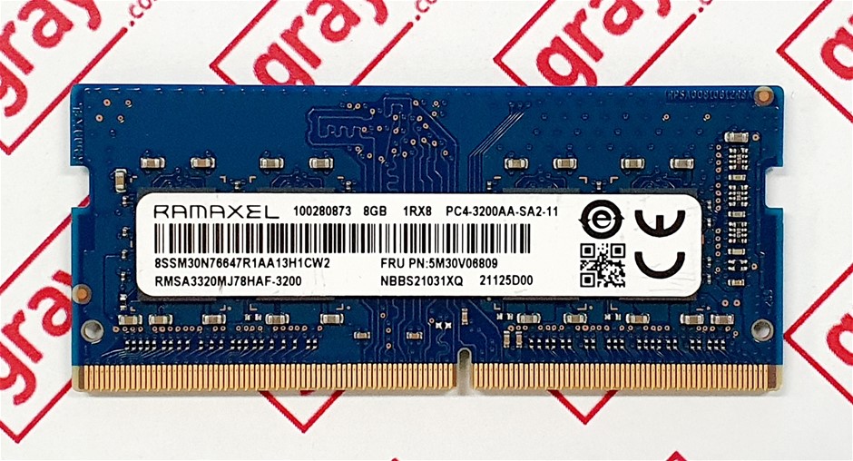 RAMAXEL 8GB PC4-3200AA Sodimm DDR4 260pin Laptop Memory Module Auction ...