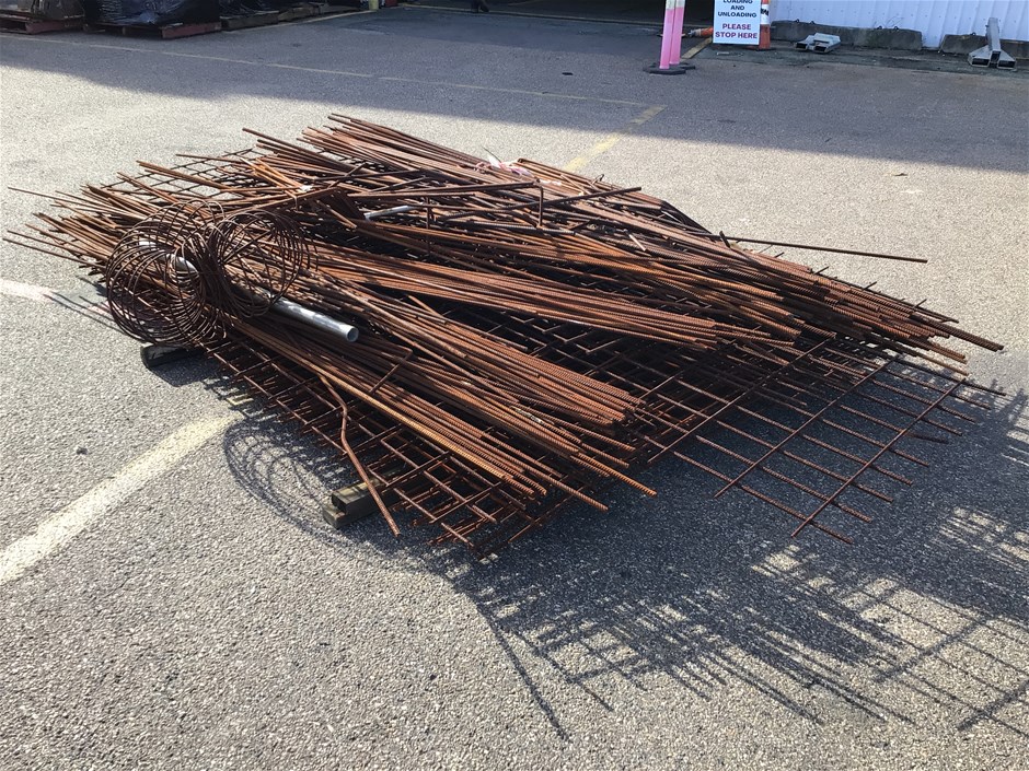 Qty of Assorted Concrete Rio Mesh Sheets & Rio Bar Auction (0049 ...