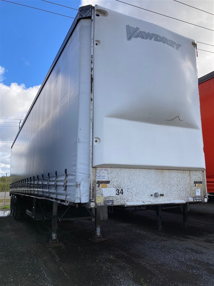 2009 Vawdrey VB S3 Tautliner Triaxle Semi Trailer Auction (0013-5049394 ...