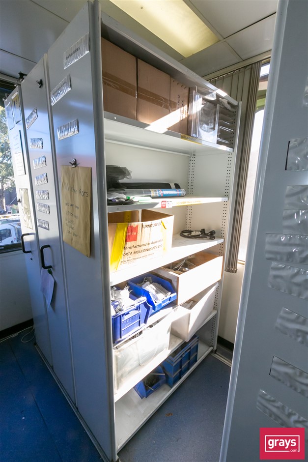 Compactus x 4 shelves may include: Auction (0757-5048975) | Grays Australia