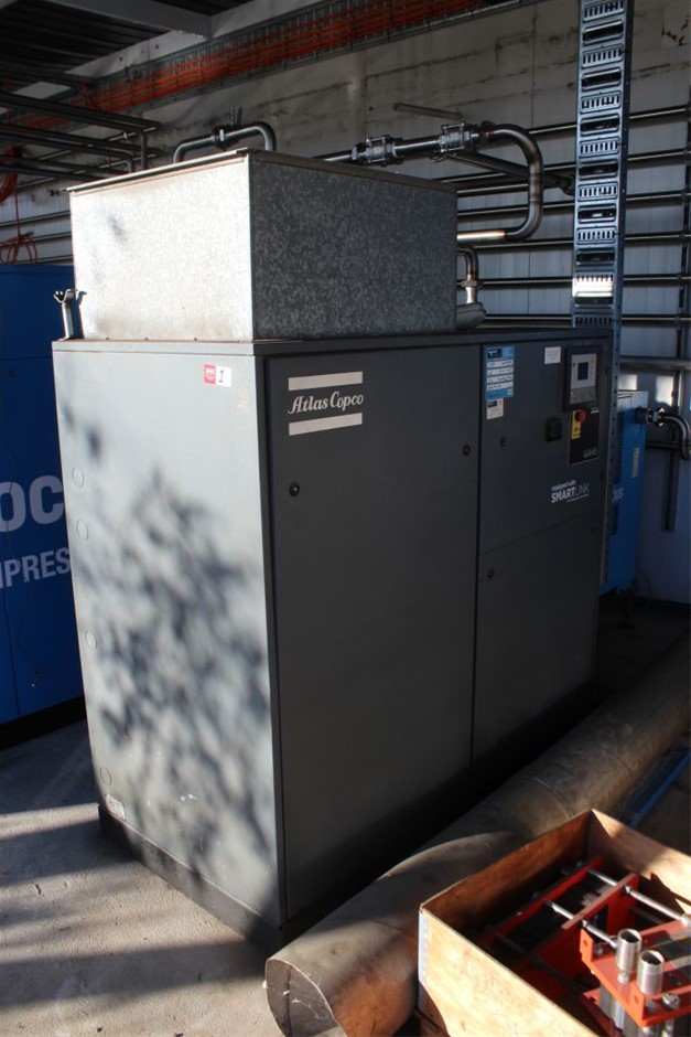 1997 Atlas-Copco GA-45 Screw Air Compressor Auction (0001-5049230 ...