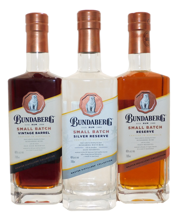 Pack of Assorted Bundaberg Small Batch Rum (3x 700mL) Auction (0018 ...