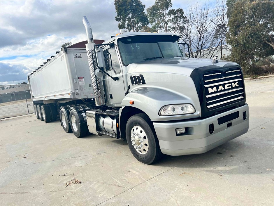 2011 Mack Granite 6x4 Prime Mover with 2012 Maxitrans Tipper Trailer ...