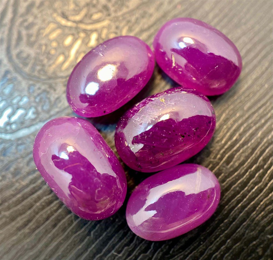 Five Loose Ruby, 30.52ct in Total Auction (0001-2546562) | Grays Australia