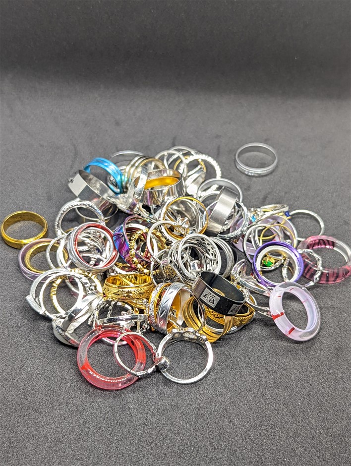 Bulk 100x assorted ring jewellery Auction (0001-2545239) | Grays Australia