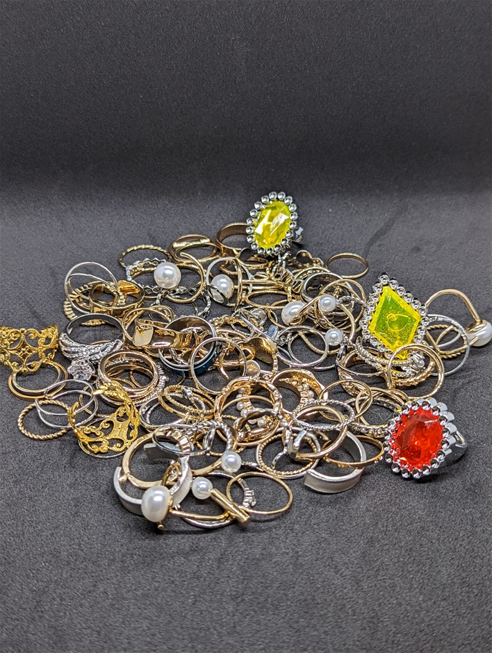 Bulk 100x assorted ring jewellery Auction (0001-2545271) | Grays Australia