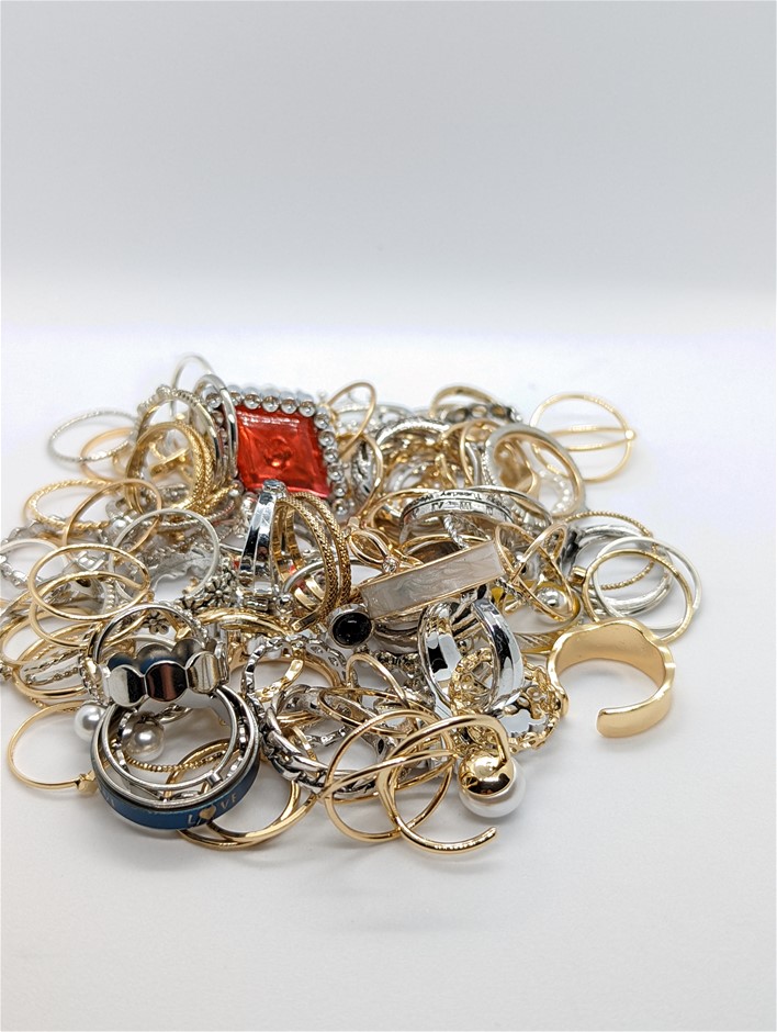 Bulk 100x assorted ring jewellery Auction (0001-2545416) | Grays Australia