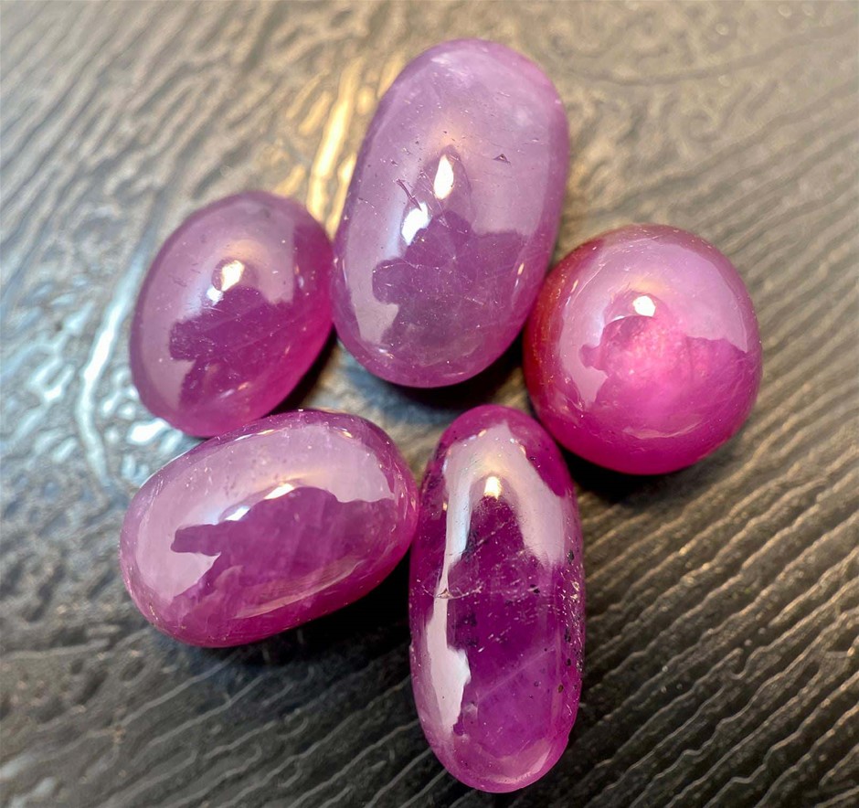 Five Loose Ruby, 30.82ct in Total Auction (0001-2545584) | Grays Australia