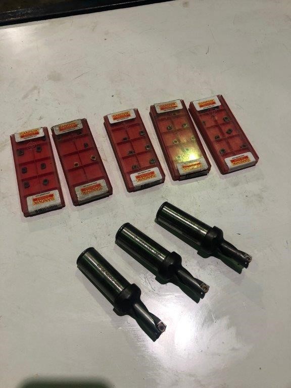 U Drills Sandvik with Inserts Auction (0189-5049827) | Grays Australia