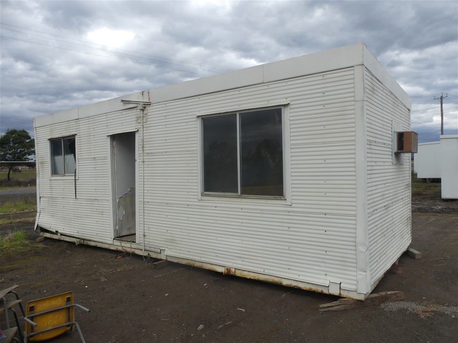 Portable Office Block on Steel Frame & Colourbond Panels Auction (0049 ...