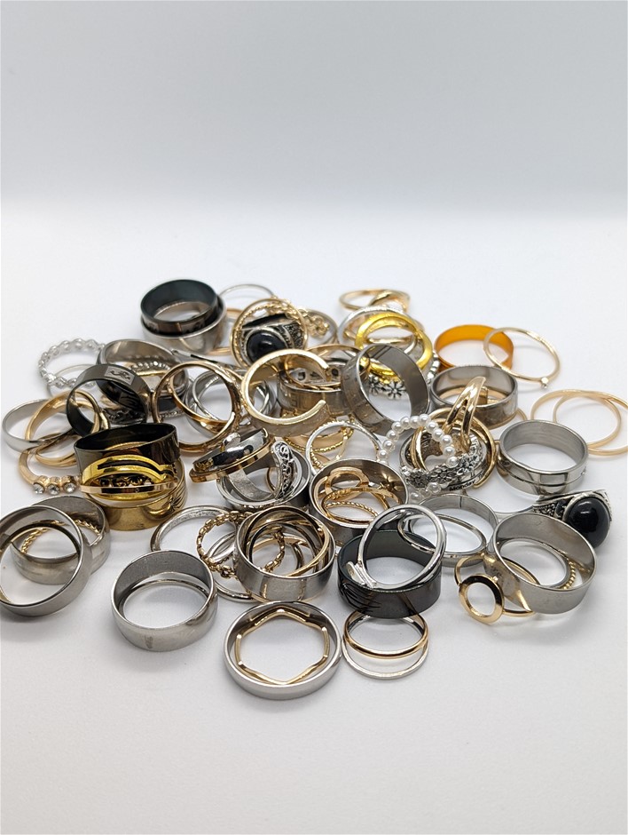 Bulk 100x assorted ring jewellery Auction (0001-2545776) | Grays Australia