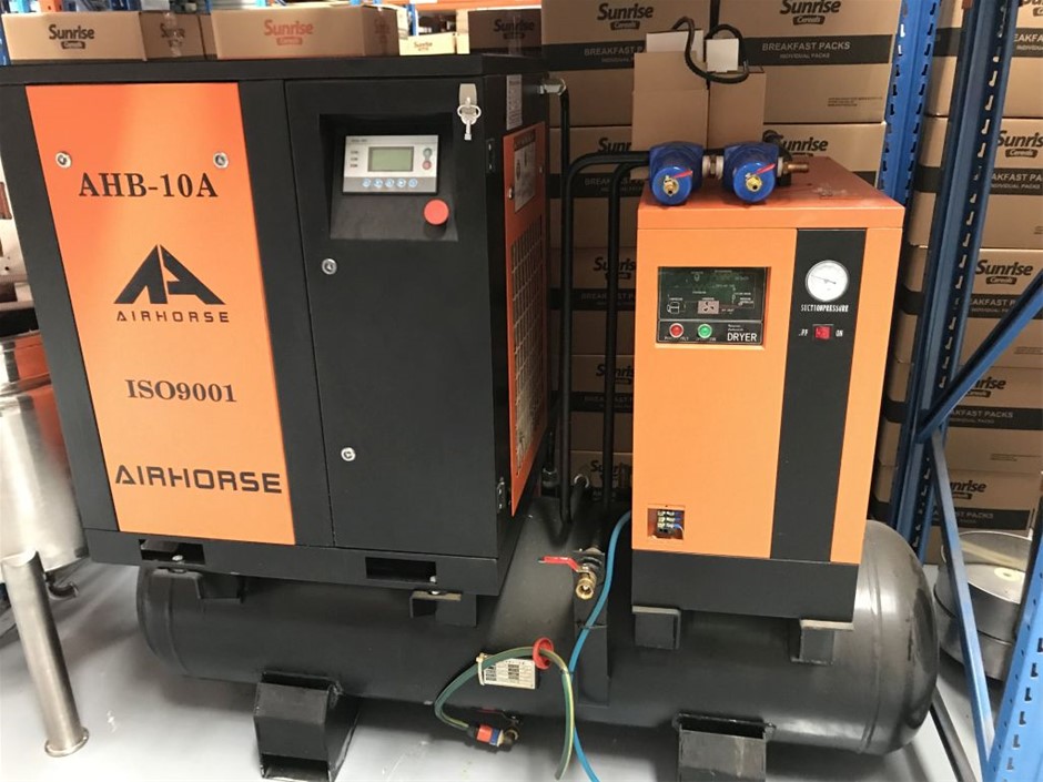 Packaged Air Compressor complete with in built tank and air dryer ...