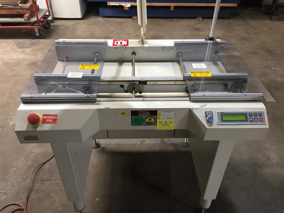 Asys TRM 02 PCB conveyor with worklight. Steel framed. Auction (0011 ...
