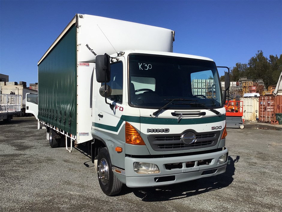 2009 Hino FD 500 4 x 2 Curtainsider Rigid Truck Auction (0001-5050155 ...
