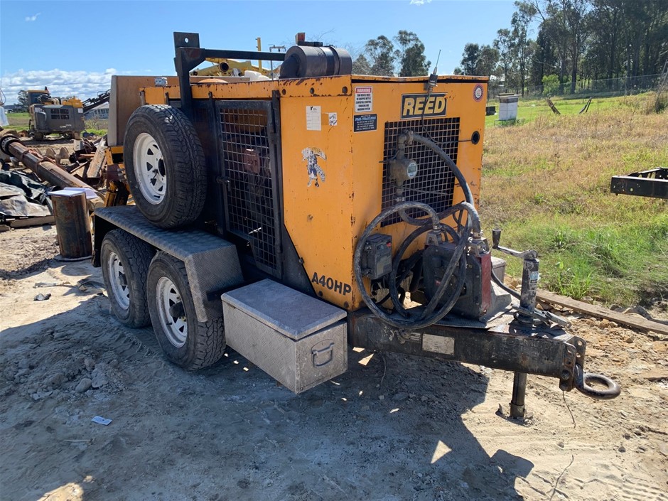 Reed Trailer Mounted Concrete Pump Auction (0006-5049955) | Grays Australia