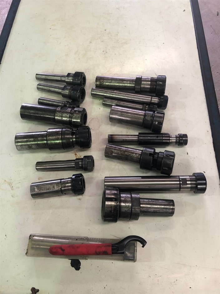 ER Collet Chucks and Floating Tapping Chucks 16 Off Auction (0467 ...