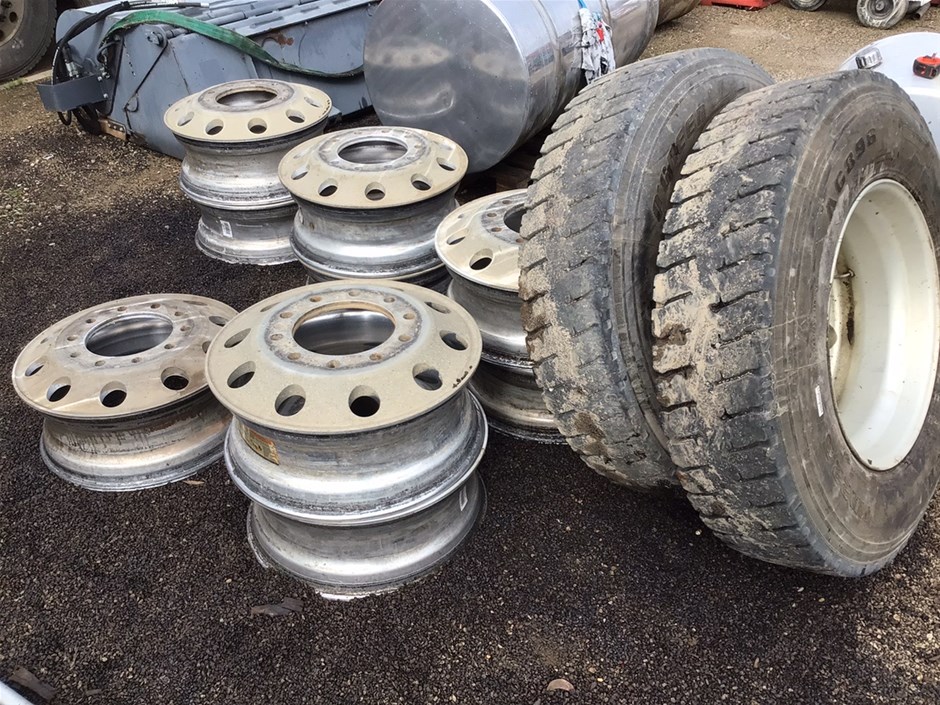 11 x All American 10 Stud Truck Rims Auction (0024-3023396) | Grays ...