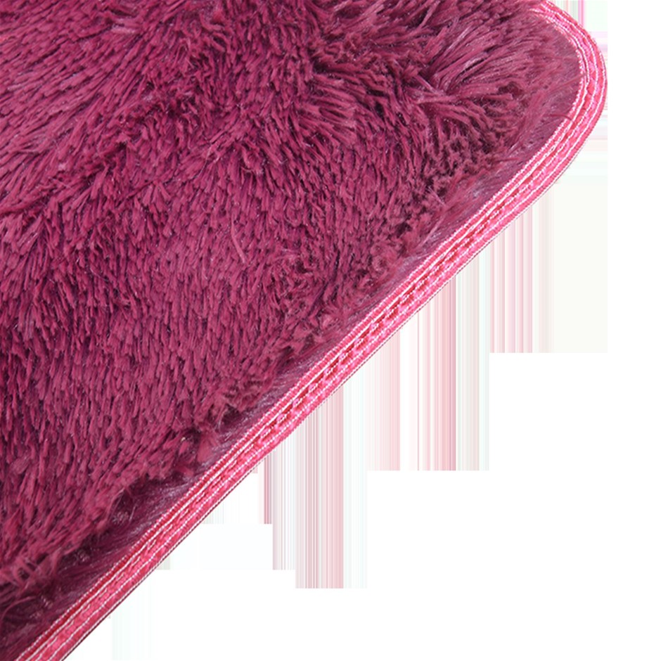 Buy 230x200cm Floor Rugs Large Shaggy Rug Area Carpet Mat - Burgundy ...