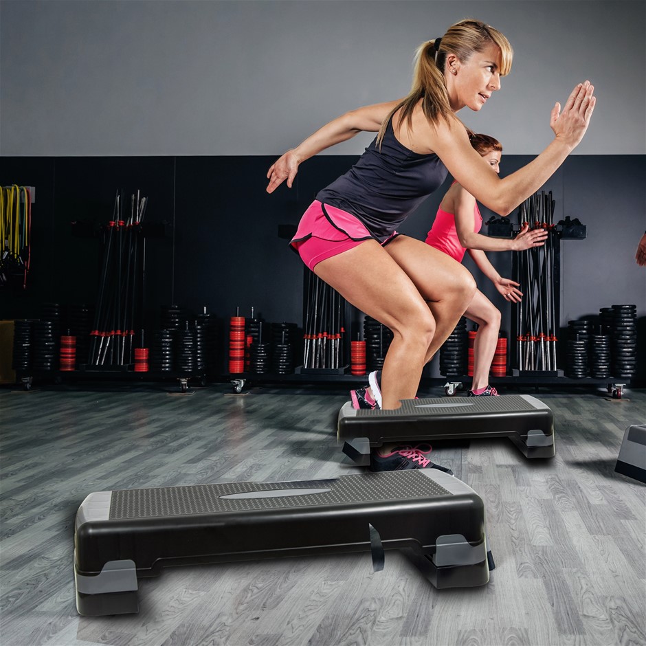 Buy Adjustable Aerobic Step Gym Exercise Fitness Workout | Grays Australia