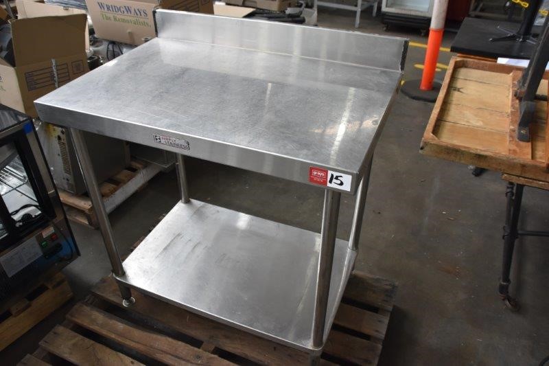 Simply Stainless Stainless Steel Preparation Bench Auction (0015 ...
