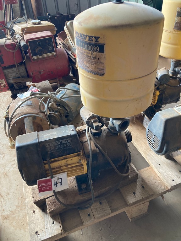Davey Pump & Pressure Tank Auction (0045-5050053) | Grays Australia