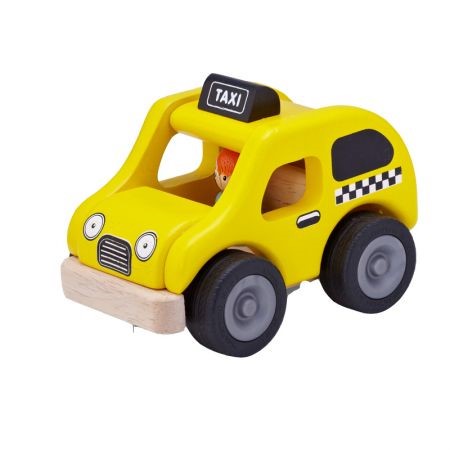 Box of 3 x Wonderworld Wooden Mini Yellow Cabs #WW4060 Auction (0010 ...