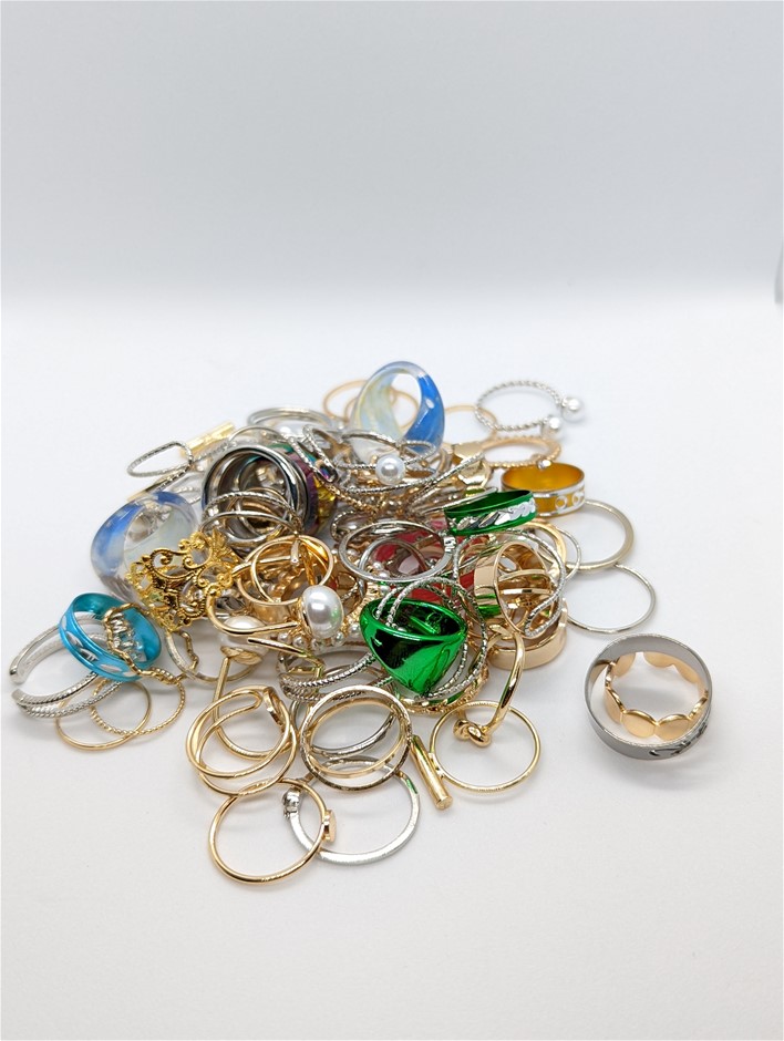 Bulk 100x assorted ring jewellery Auction (0001-2547039) | Grays Australia