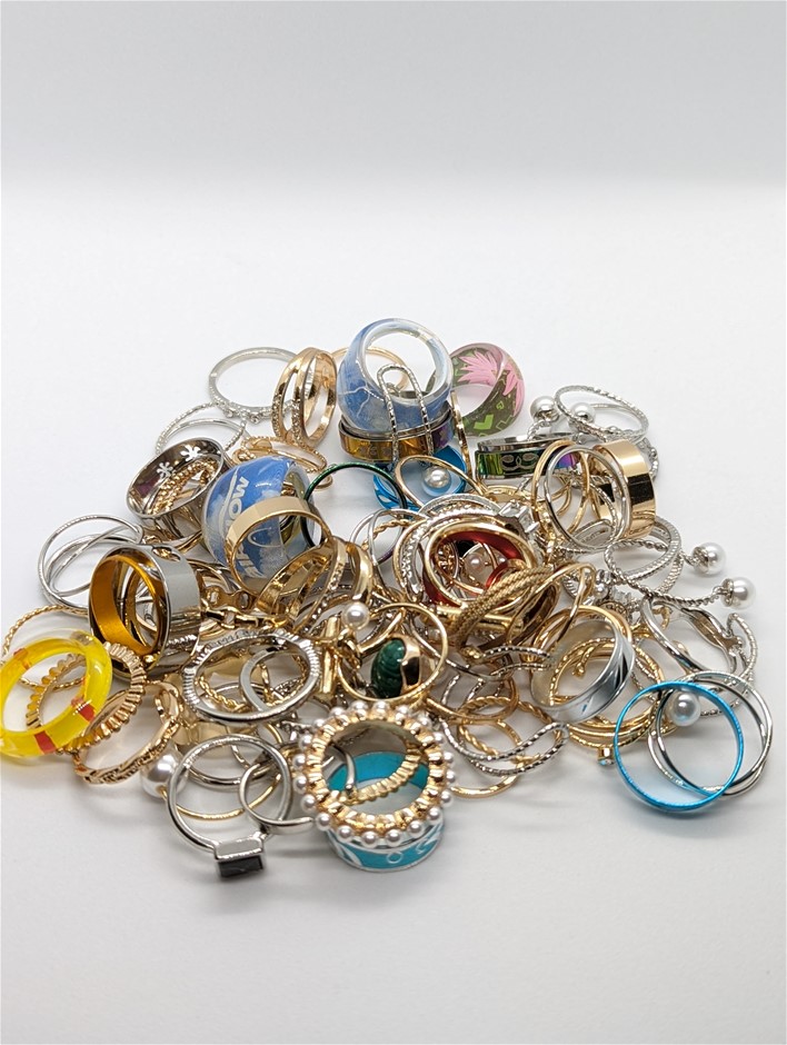 Bulk 100x assorted ring jewellery Auction (0001-2547078) | Grays Australia
