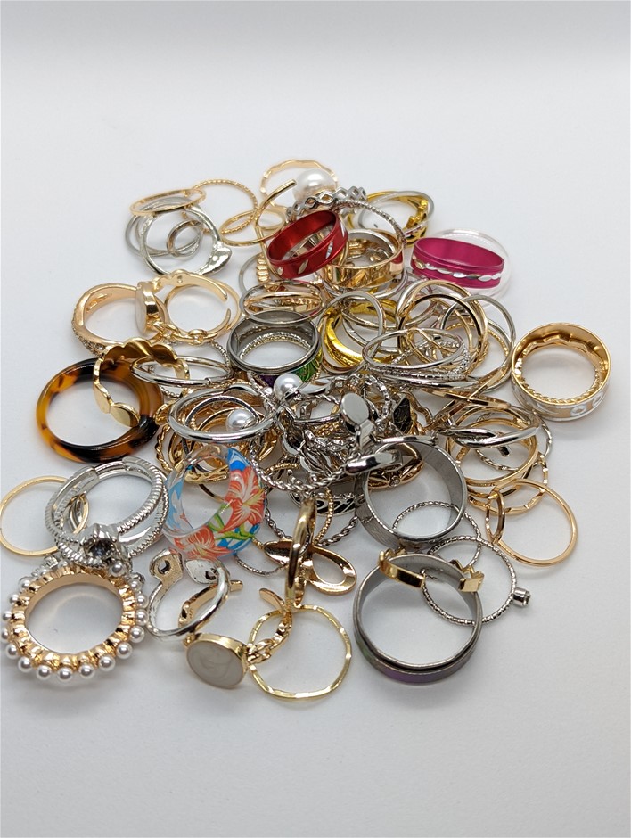 Bulk 100x assorted ring jewellery Auction (0001-2548575) | Grays Australia
