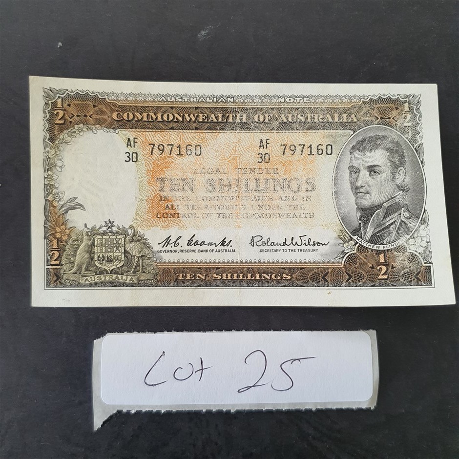10 Shilling Note Auction (0025-7123183) | Grays Australia