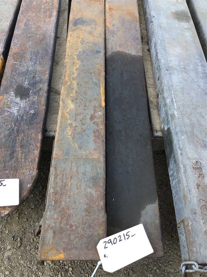 Pair of Forklift extensions tine Auction (0008-5050144) | Grays Australia