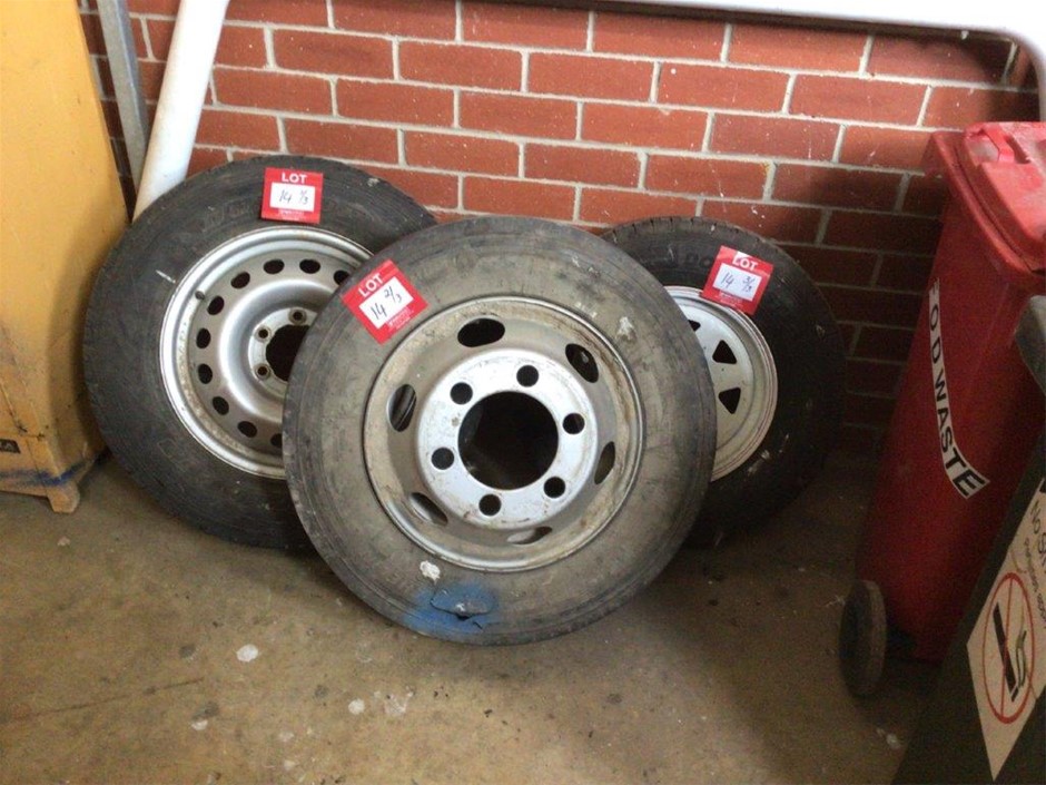 3x Truck / Trailer Rims Auction (0014-3023177) | Grays Australia