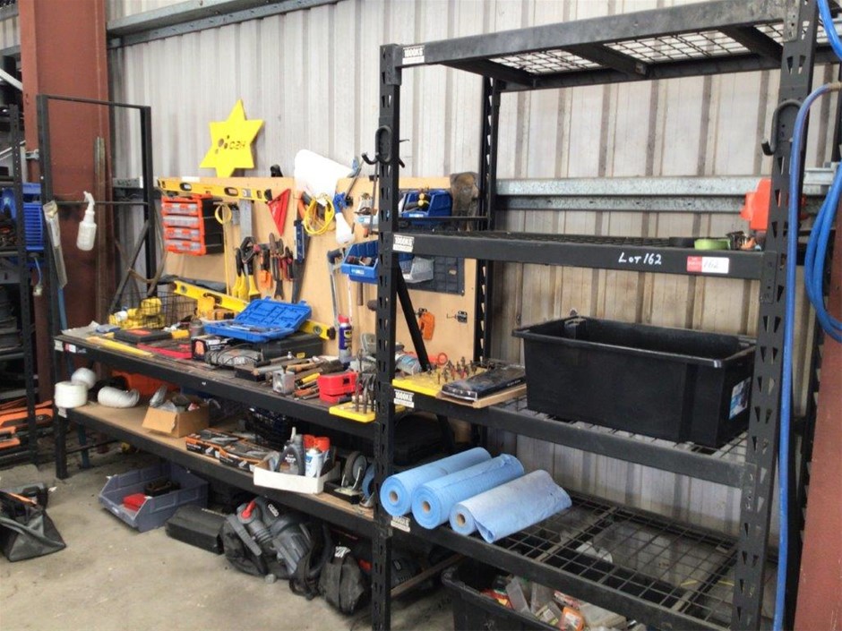 Large Qty Manual Hand Tools with Hardware and Racking Auction (0162-7040987) | Grays Australia