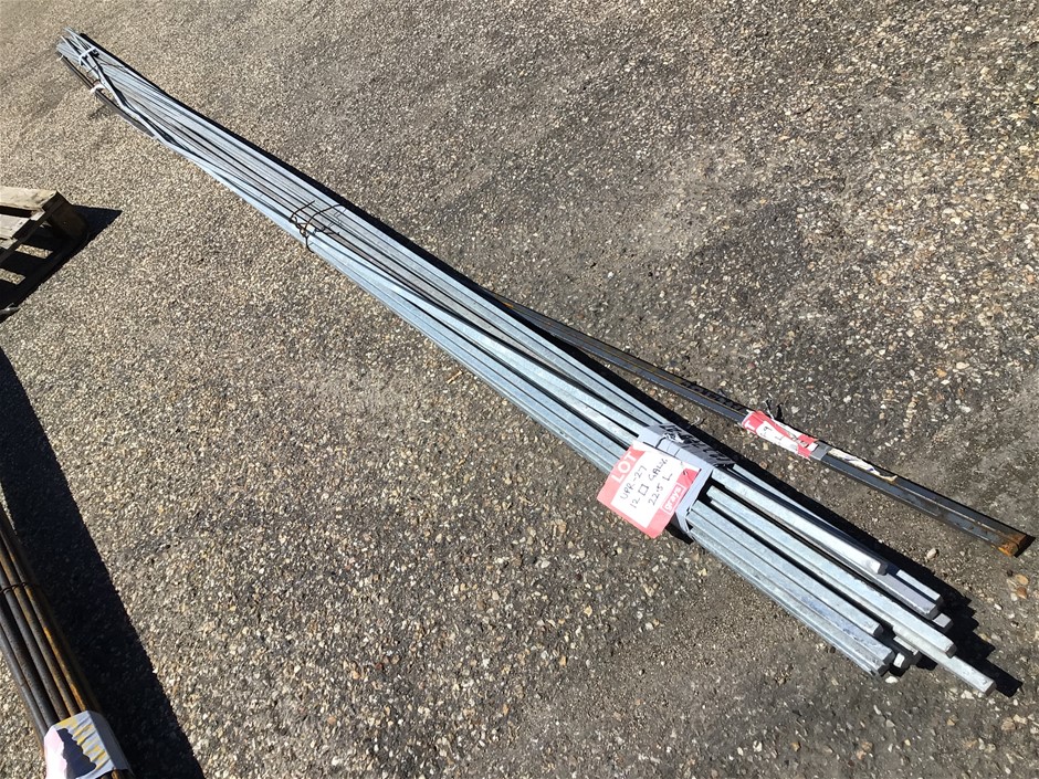 Steel Square Rods Includes 22 x 12mm Galvanised Bar Auction (0201 ...