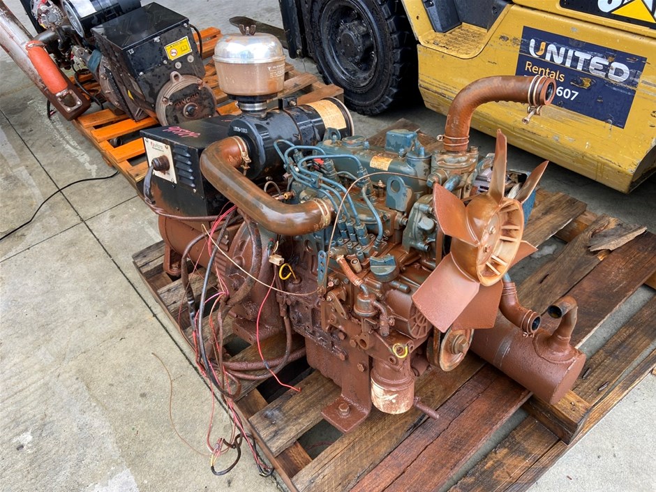 Kabota 4.8kVA Diesel Engine and Generator Pack Only Auction (0040 ...