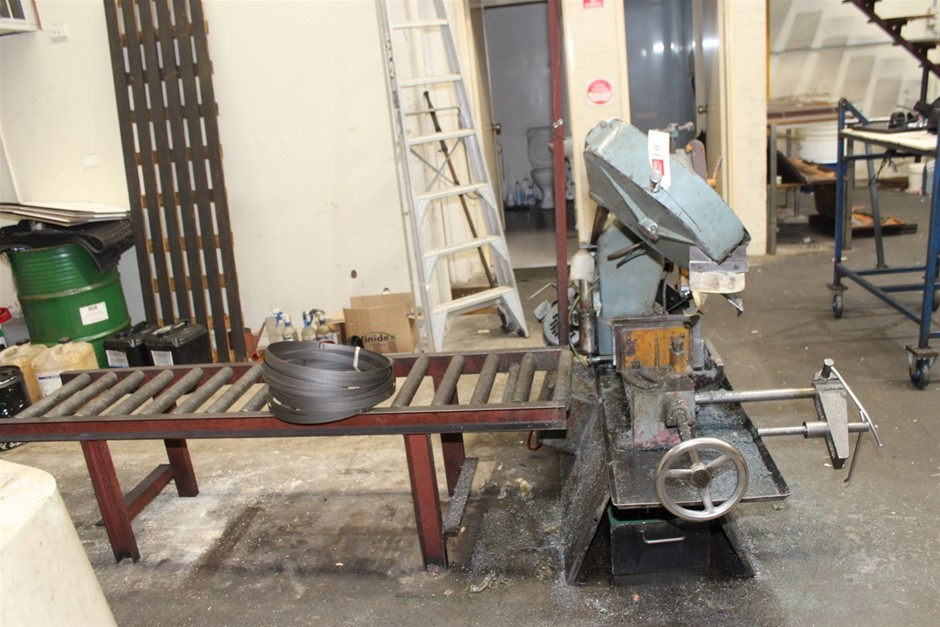 ACY C-26 Horizonal Band Saw with Feed Roller Table Auction (0010 ...