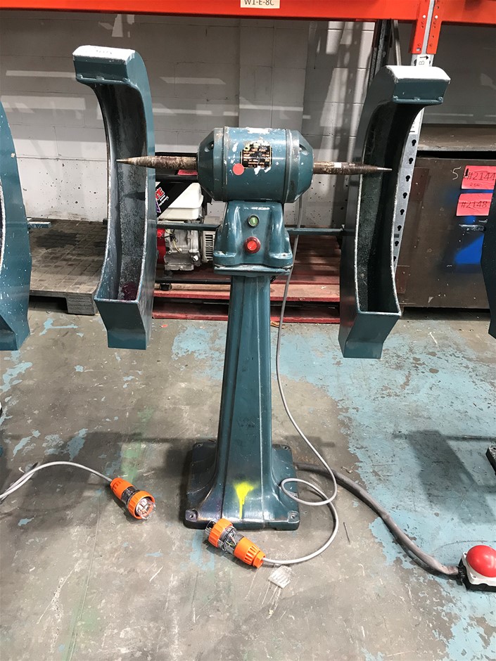 Brobo Waldown 8 inch Pedestal Buffing Polishing Machine 415/440 Volt ...