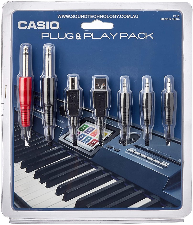 2 x CASIO Plug and Play Accessories Pack for Keyboards or Pianos, Black ...