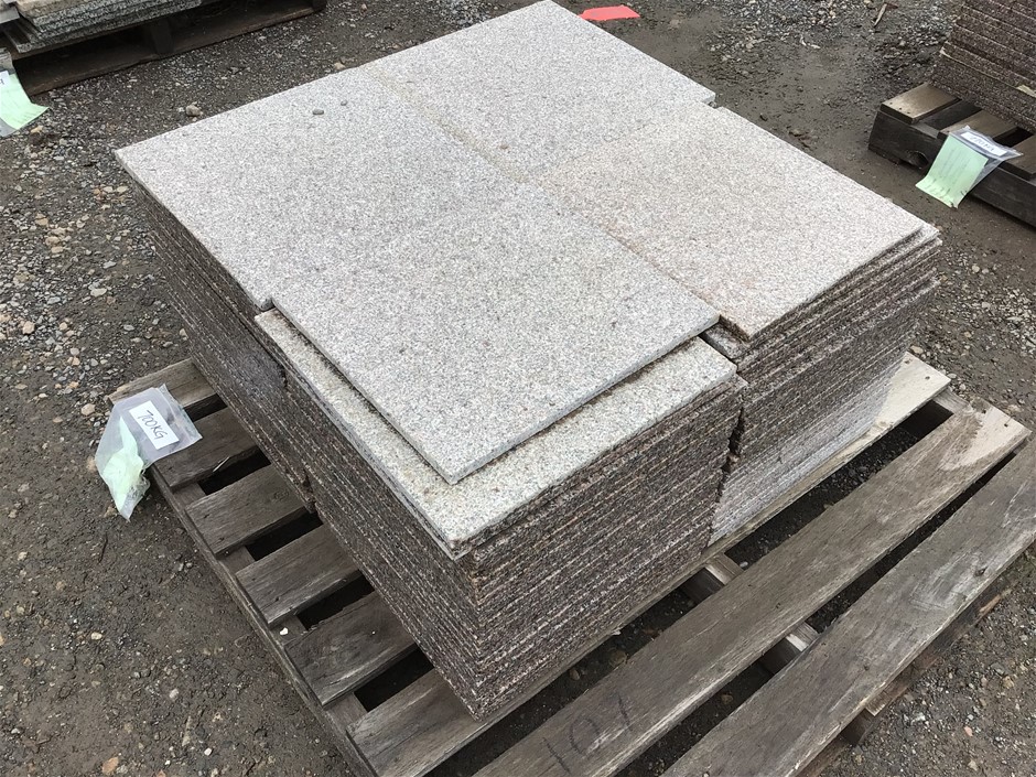 A Pallet of Granite Square Tiles, Mahogany Auction (0105-8015876 ...