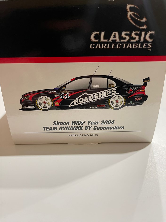 Simon Wills Year 2004 Team Dynamik VY Commodore #44, 1/18 scale Model ...