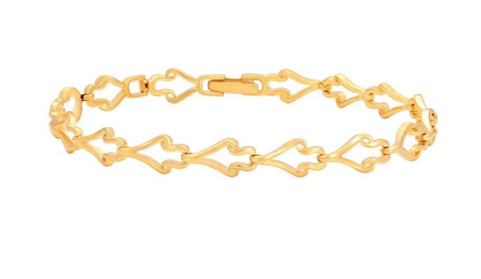 24ct yellow gold plated chain bracelet. Auction (0020-2546876) | Grays ...