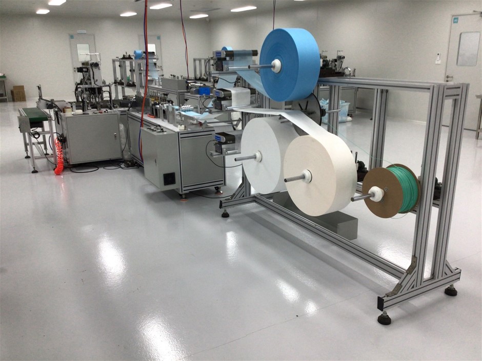 Custom Built Face Mask Production Line Auction (0001-3023415) | Grays ...