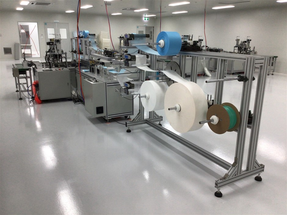 Custom Built Face Mask Production Line Auction (0004-3023415) | Grays ...