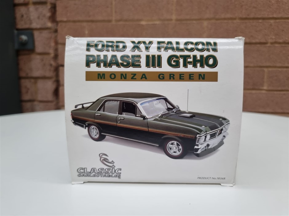 “Monza Green” 1971 Ford Falcon XY GT-HO Phase3 1/18 Scale Model Car ...