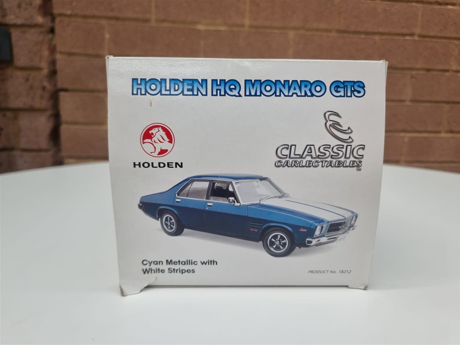 “Cyan Metallic” Holden HQ Monaro GTS Sedan 1/18 Scale Model Car Auction ...