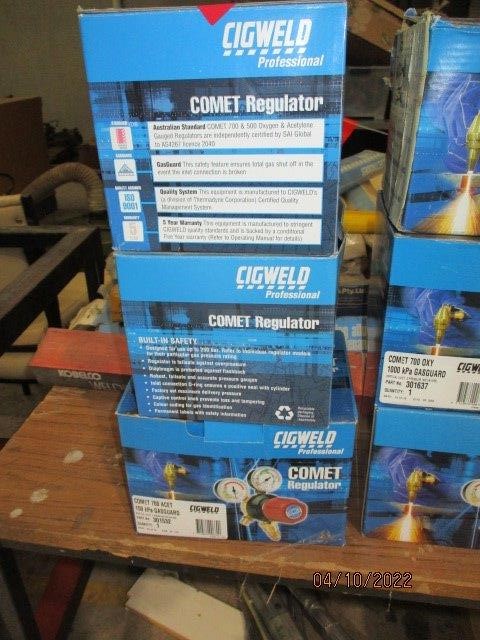3 x Boxes Cigweld Comet Regulators Auction (0134-3023397) | Grays Australia