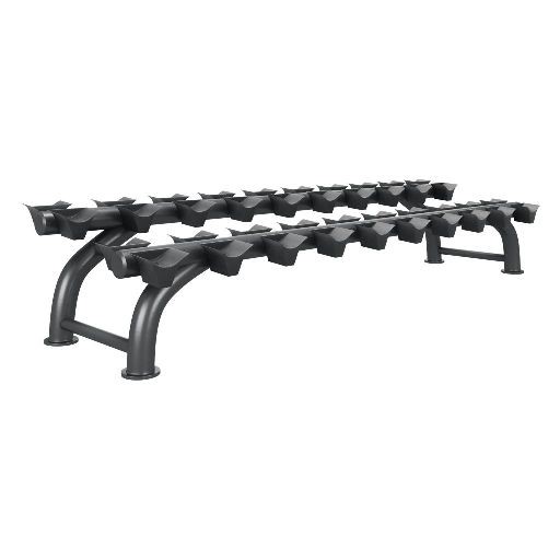 PRO 2 Tier Dumbbell Rack - 10 pair Auction (0005-5050513) | Grays Australia
