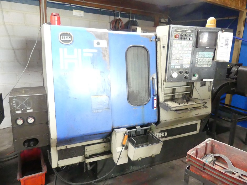 Hitachi Seiki HITEC-TURN 20S II CNC Lathe with Bar Feeder Auction (0001 ...