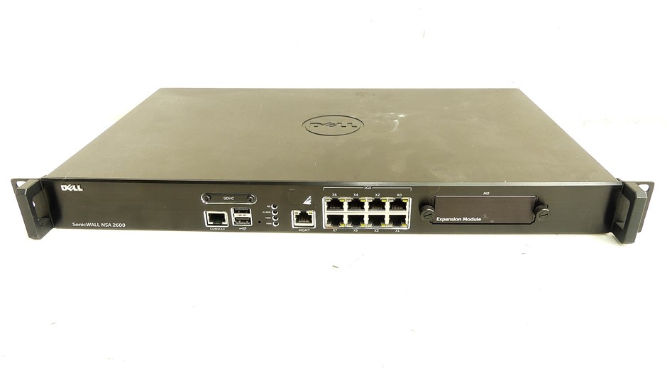 Dell SonicWALL NSA 2600 ( 1RK29-0A9 ) Security Appliance Auction (0021 ...