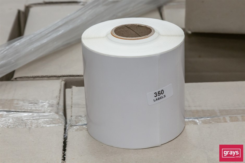 Qty 1214 x LBL ROLL THERM TFR 100 x 150 WHT 38C 350/ROLL Auction (0267-5050695) | Grays Australia